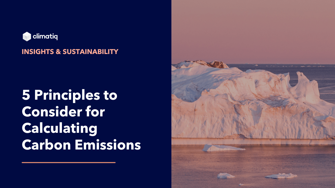 5 Principles to Consider for Calculating Carbon Emissions | Insights & Sustainability | Climatiq